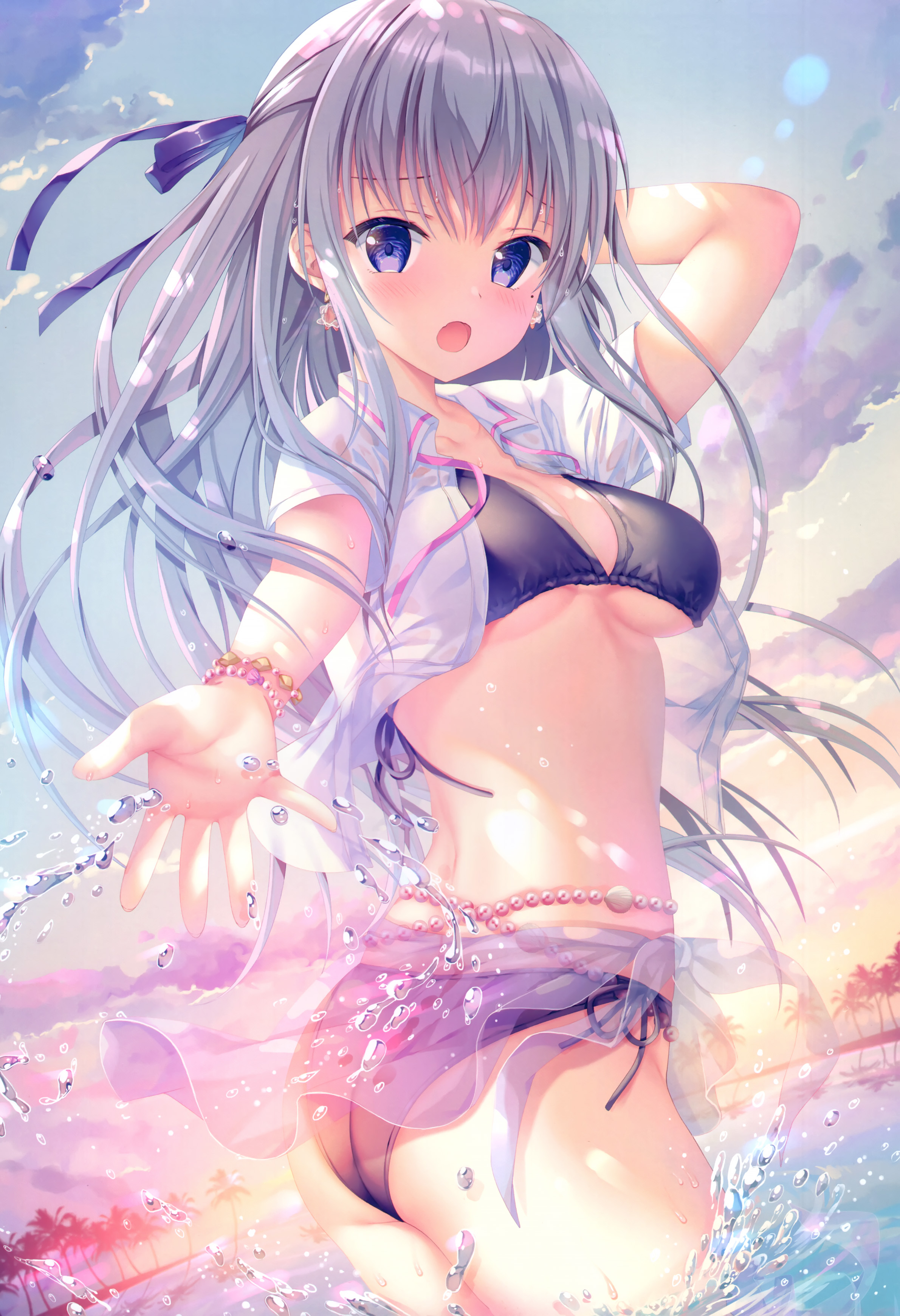 twinbox twinbox gakuen hiiragi asuka (twinbox) ass bikini open shirt see through seifuku skirt ...